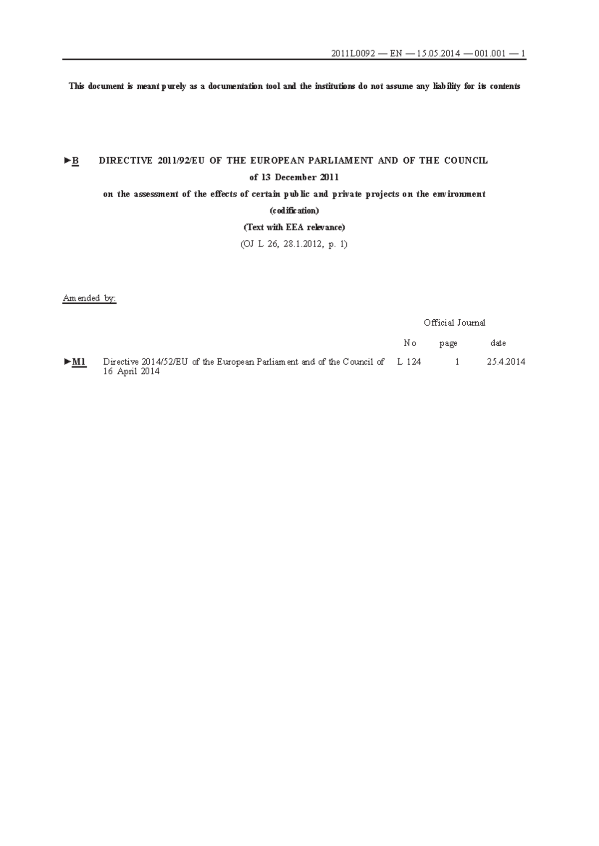 EIA Directive Consolidated version 2011 2014 Directives - This document ...