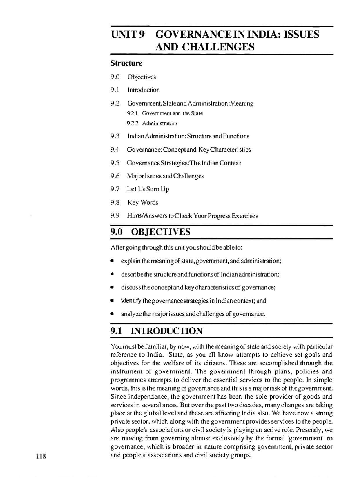 Df253a153f75b66cde572aee9fe21f10 - UNIT 9 GOVERNANCE IN INDIA: ISSUES ...