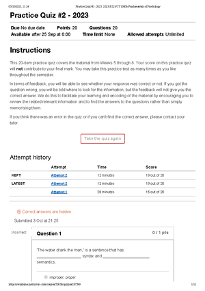 PSY10008, Assignment 1B Lab Report - Massed Practice versus Spaced ...