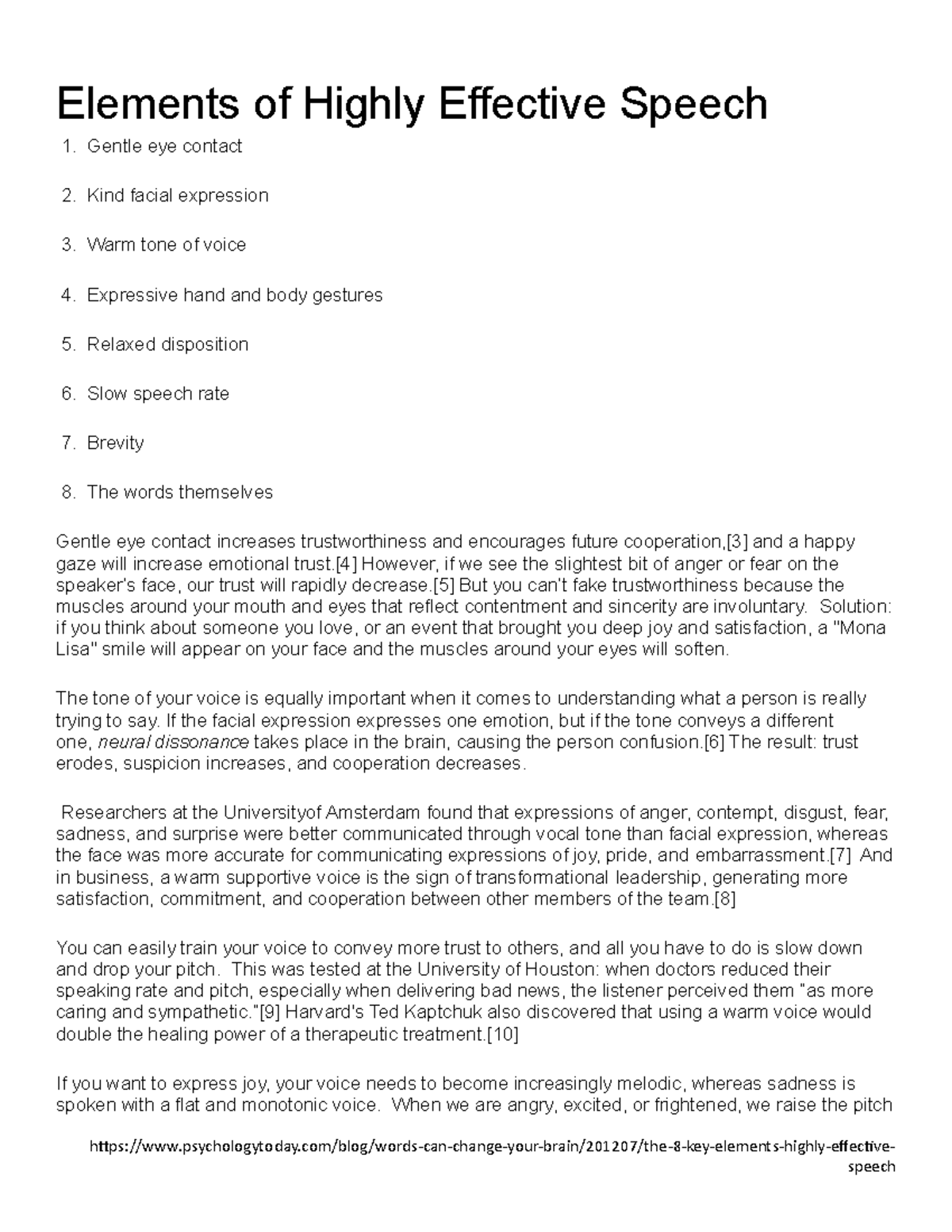 Effective+Elements+of+Delivery for Public Speaking SPCH 1315 - Elements ...