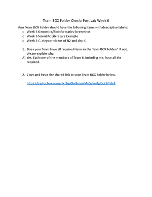 BIO 1106 Post-lab Assignment (Week 10) - Post-lab Template Identify the ...