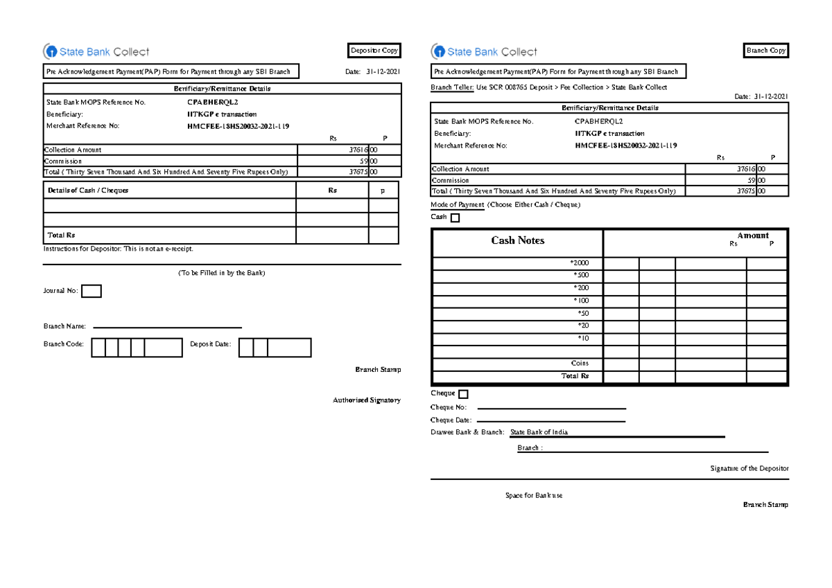Cpabherql 2 - Lecture notes 1 - Pre Acknowledgement Payment(PAP) Form ...