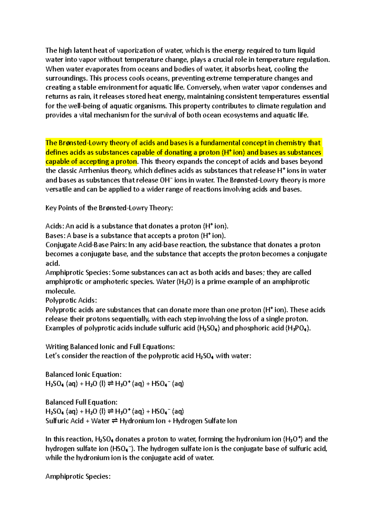 The high latent heat of vaporization of water - When water evaporates ...