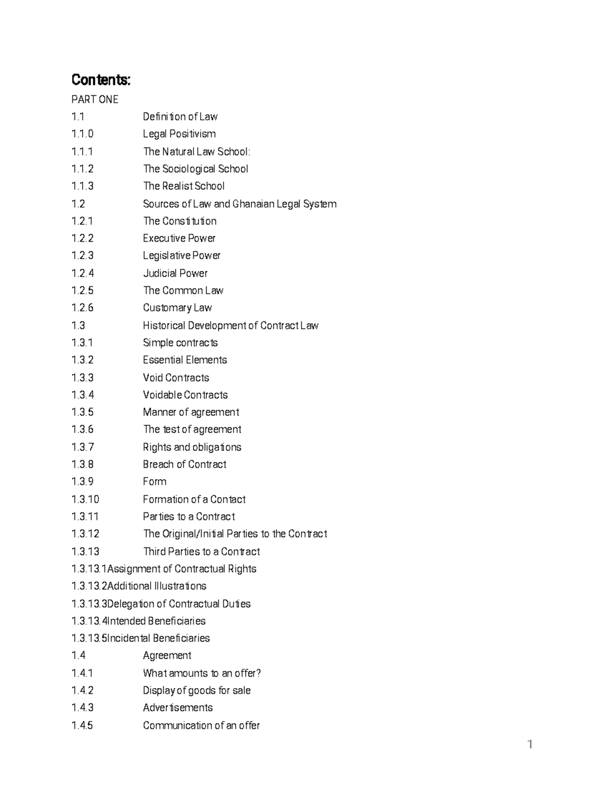 1570624359183-Commercial Law Notes - C o n t e n t s : PART ONE 1 ...
