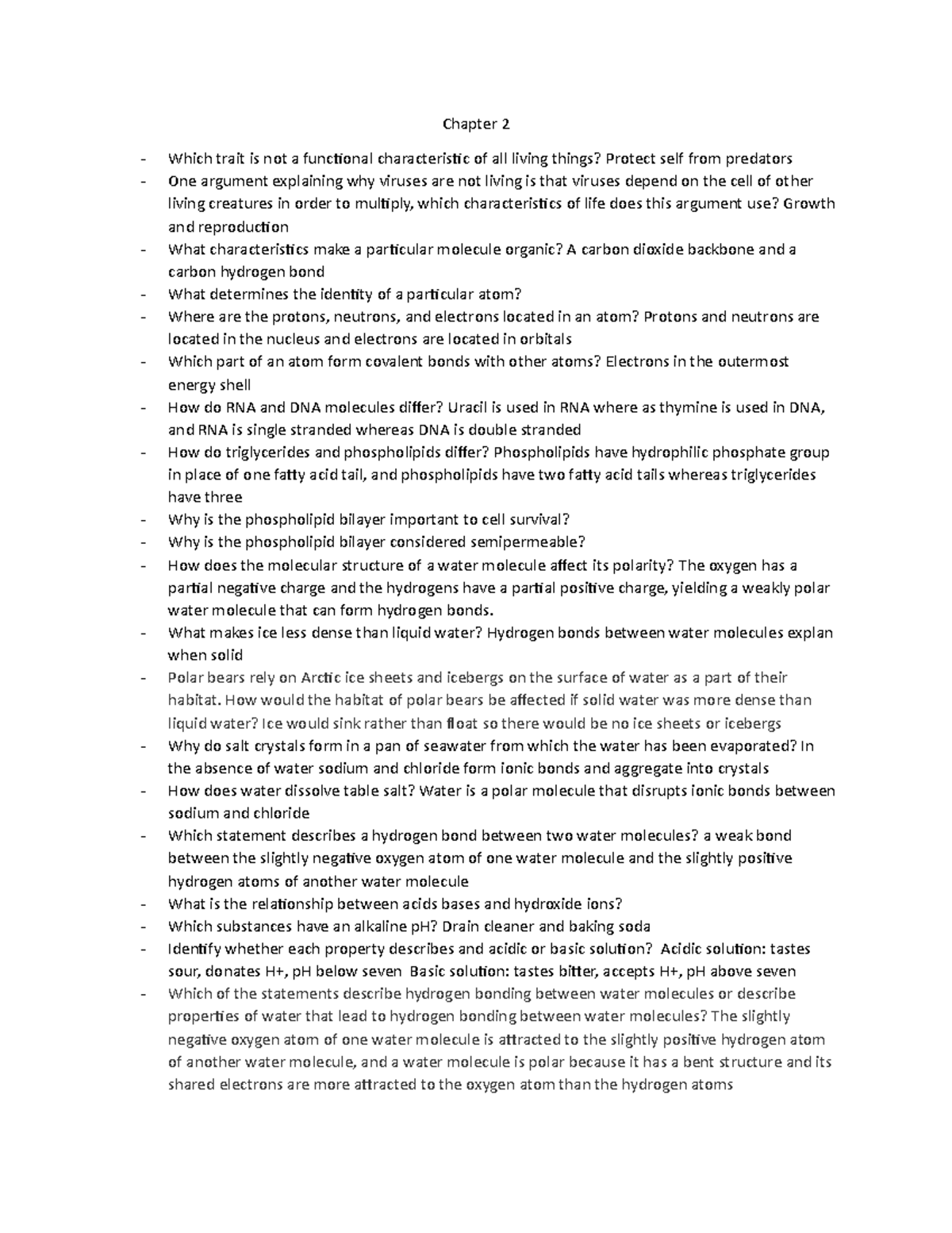 Chapter 2 quizzes - Online Instructor is Mummaw - Chapter 2 Which trait ...