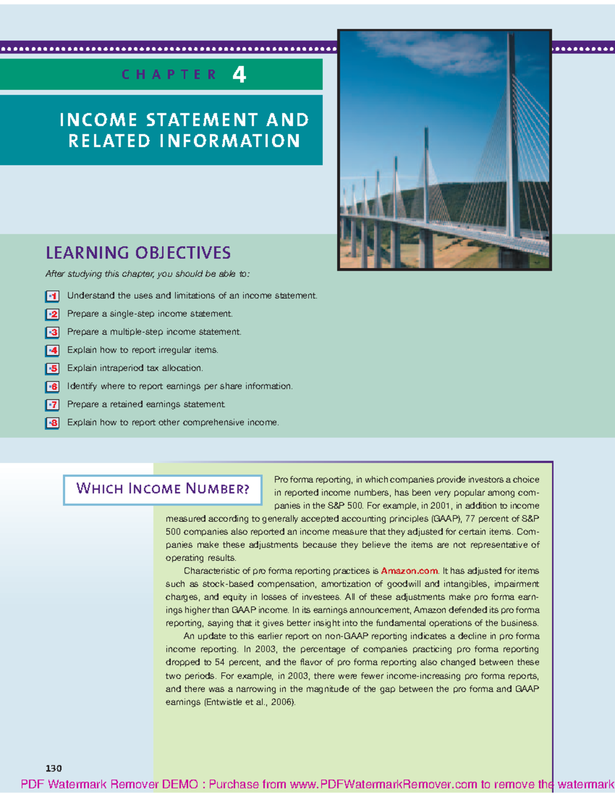C04 2 Chapter 4 Income Statement 130 C H A P T E R 4 I Ncome