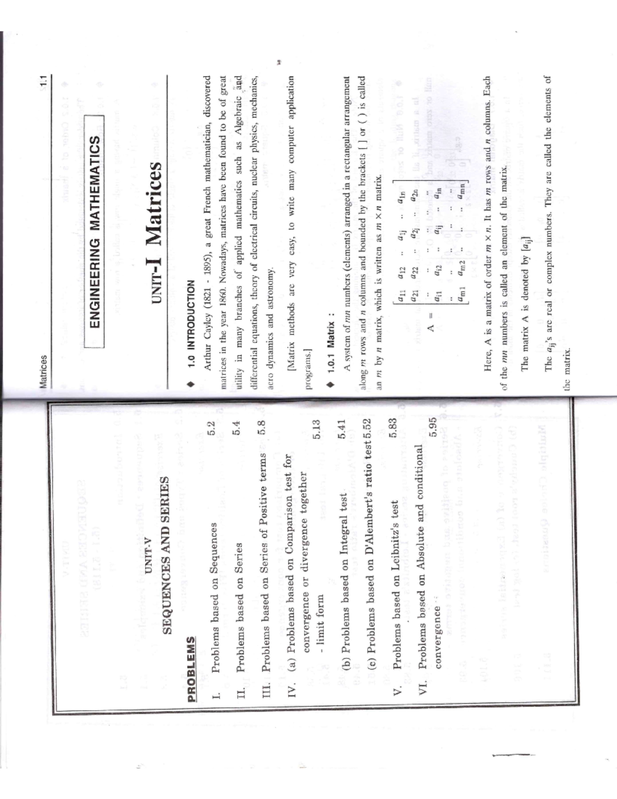 Maths Book - Matrices 1 ENGINEERING MATHEMATICS Matrices SEQUENCES AND ...