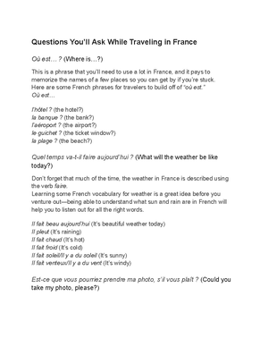 Common French Words and Phrases - Common French Words and Phrases Let’s ...