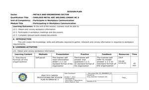 Semi detailed lesson plan - Semi- Detailed Lesson Plan TLE 307 I ...