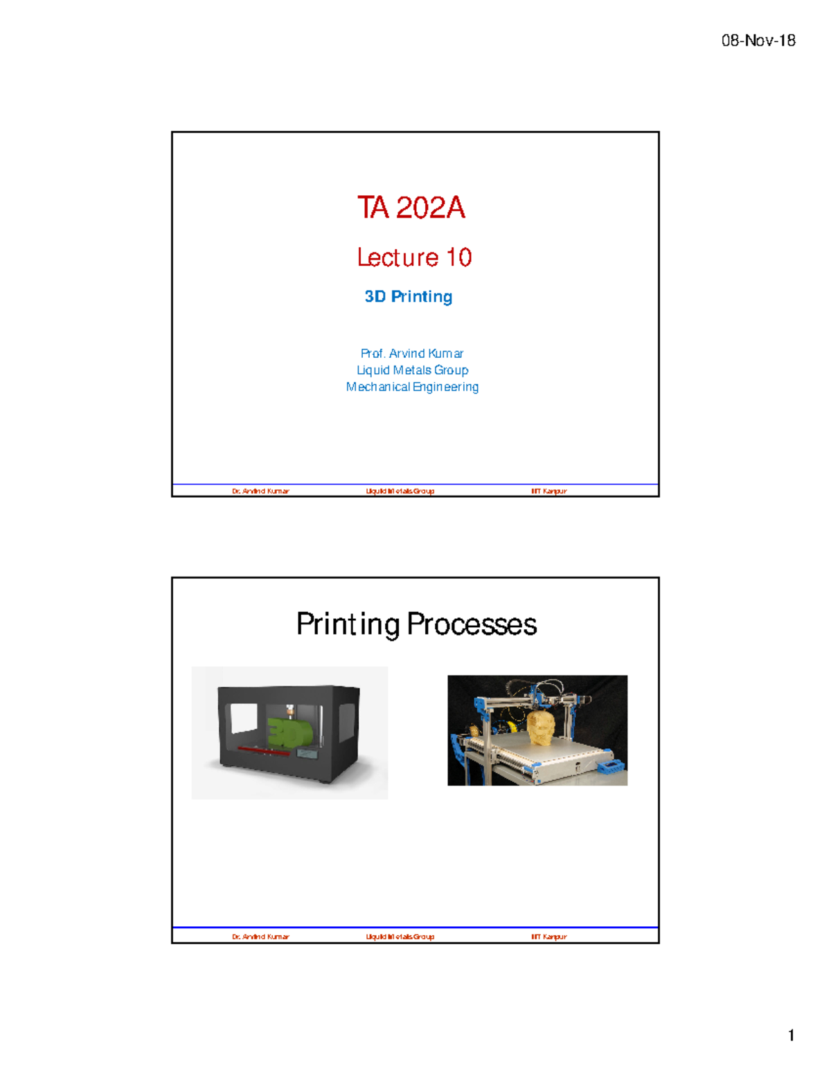 Lecture 10-3D printing-modified 1 - 08-Nov-18 TA 202A Lecture 10 3D ...