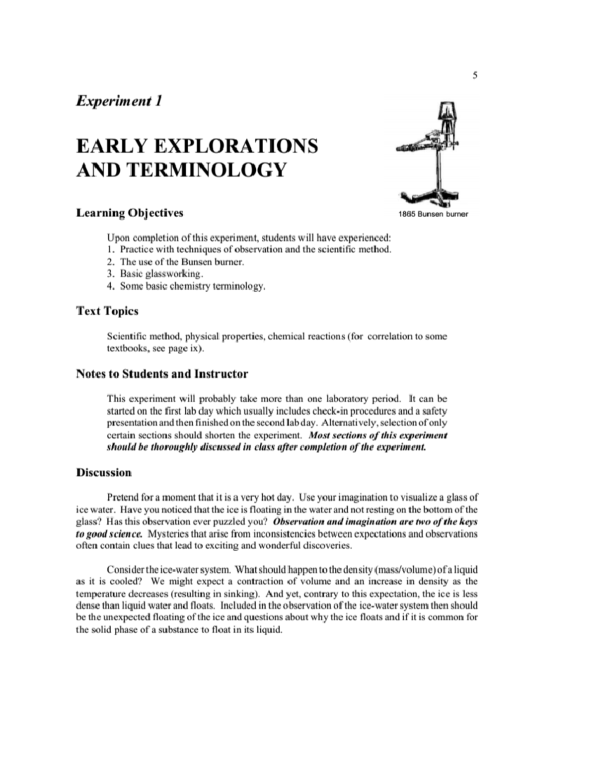 Experiment #1 - Manual - CHEM 111AC - ’ - Studocu