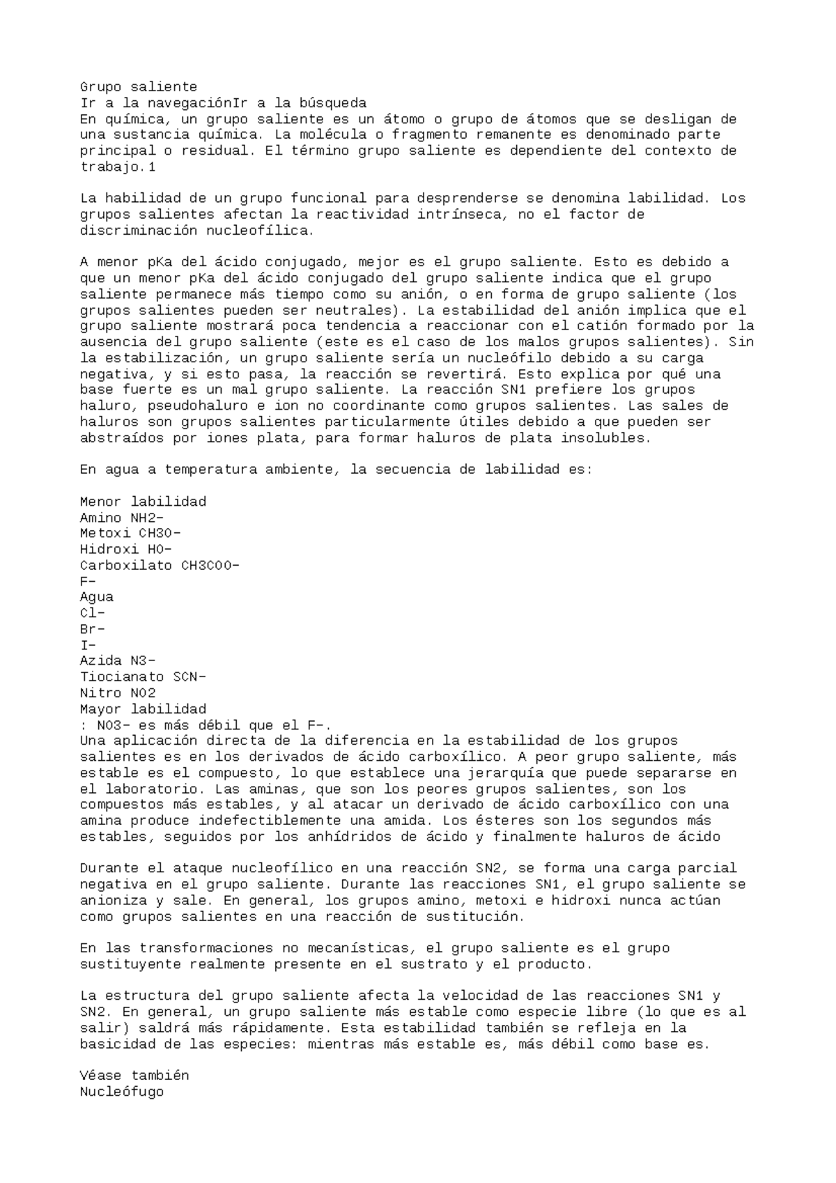 Grupo saliente - Historia en resumenes - Grupo saliente Ir a la ...