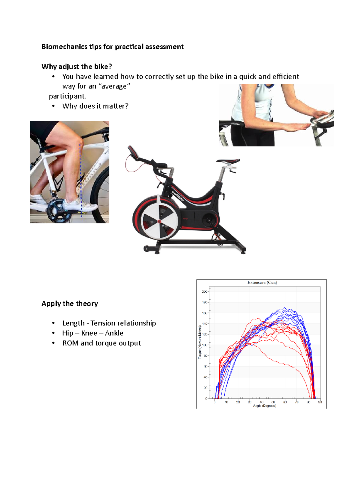 Biomechanics tips for practical assessment - Why does it matter? Apply ...