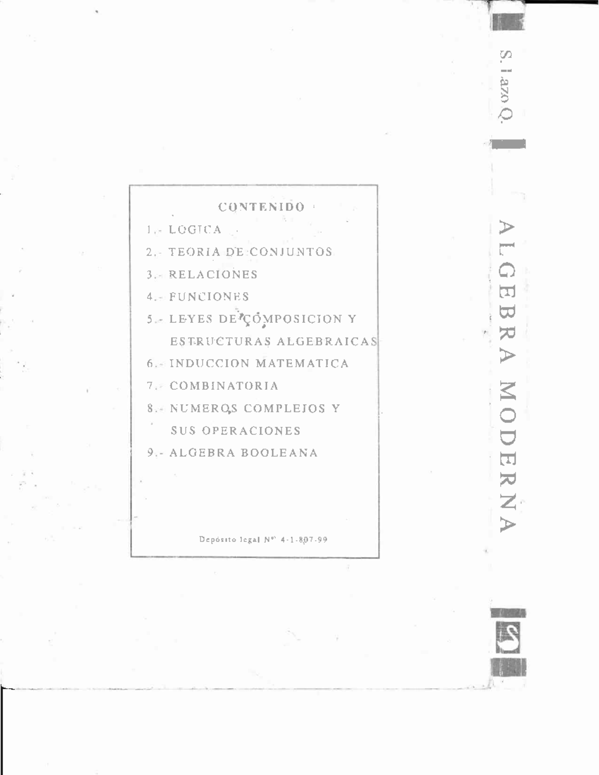 algebra-moderna-lazo-sebastian-27-pdf1646lom - Matematicas aplicada - 1 2 3 4 5 6 7 8 9 ...