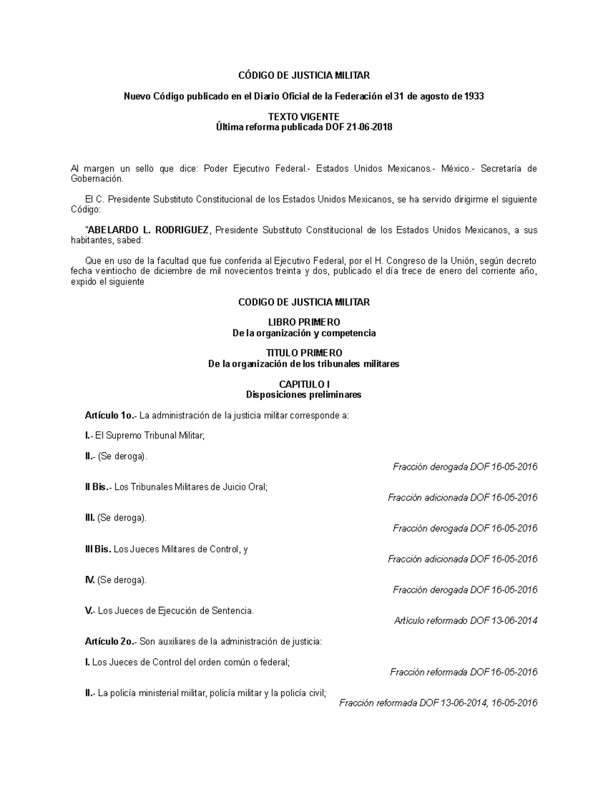 4.- Codigo DE Justicia Militar - CÓDIGO DE JUSTICIA MILITAR Nuevo ...