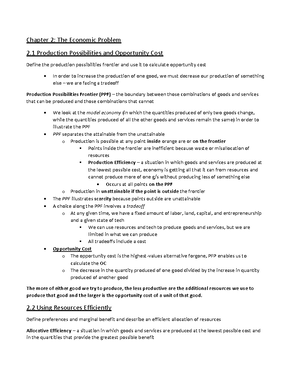 Eco chapter 1 notes - Eco 101 - Studocu