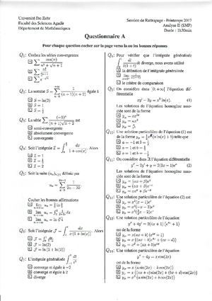 Exercise en analyse 2 - Analyse2 - Studocu