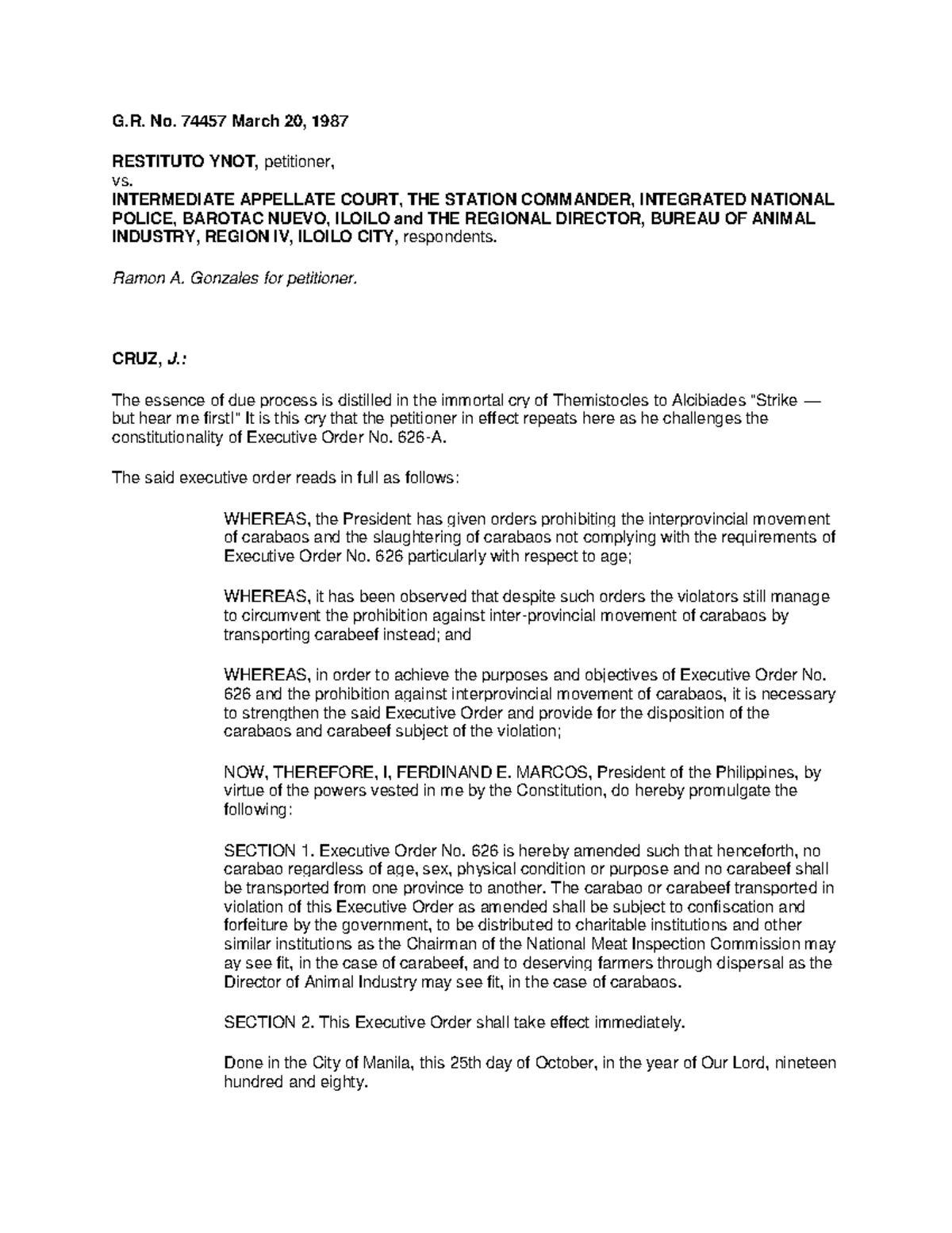 3. Ynot vs. intermidiate appellate court - G. No. 74457 March 20, 1987 ...