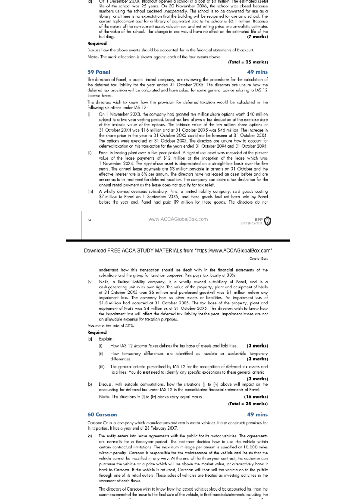 SBR questions old - ACCA Strategic Business Reporting - Studocu