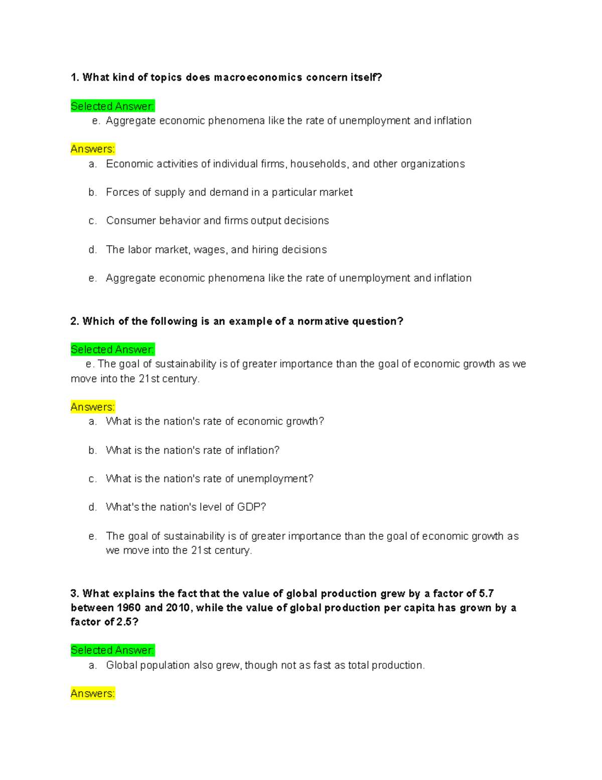 Econ 1101 Quiz 1 - You should have read Chapters 0 and 1 before taking ...
