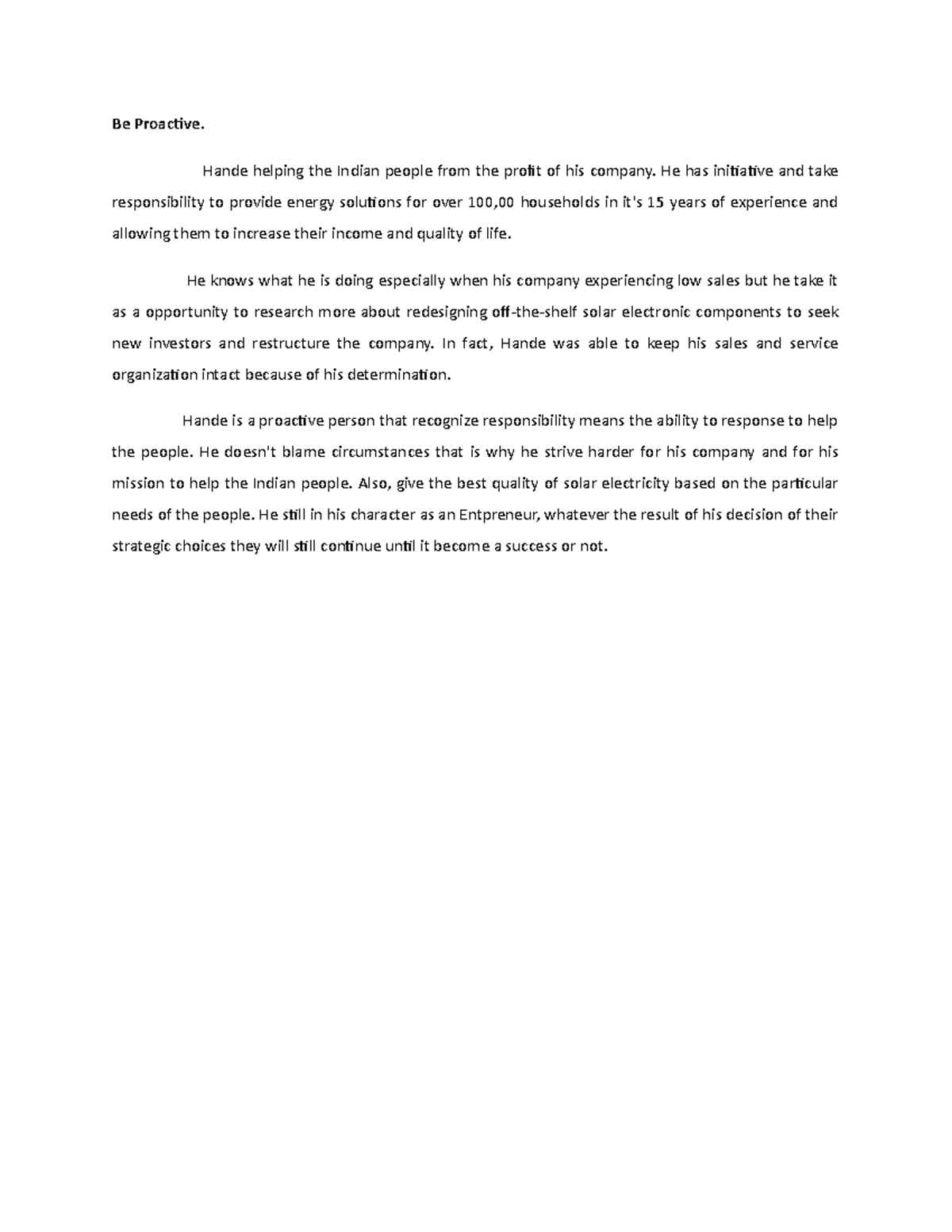 Entrep MIND Proactive - Be Proactive. Hande helping the Indian people ...