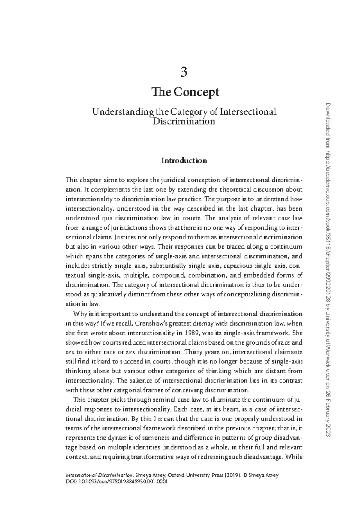 Understanding the Category of Intersectional Discrimination ...
