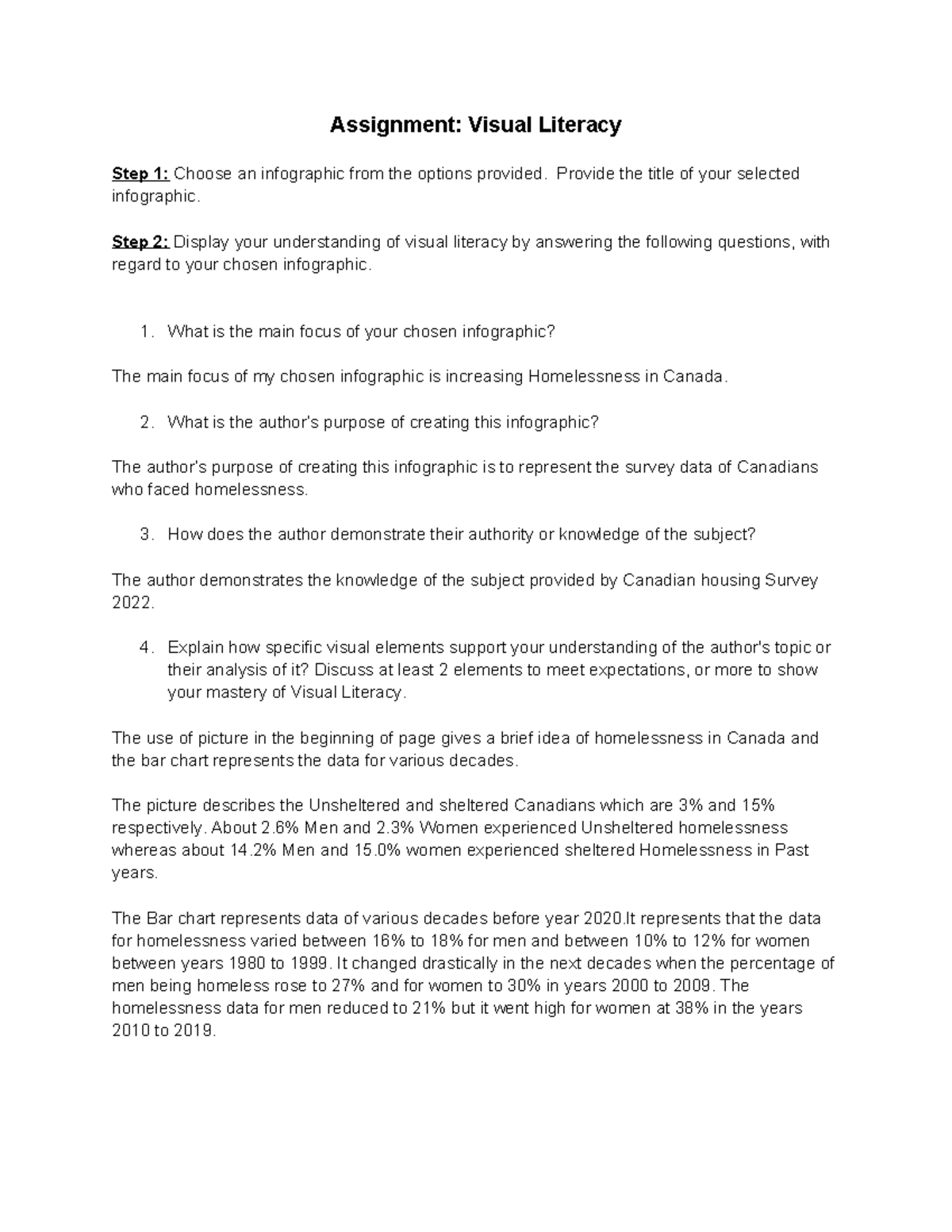 Unit 2 Assignment 2 - Assignment: Visual Literacy Step 1: Choose an ...