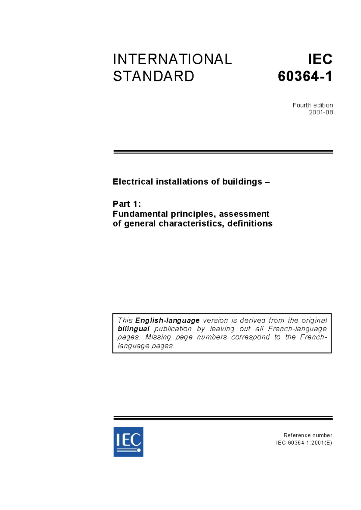 Norma-iec60364-1 compress - Electrical installations of buildings ...