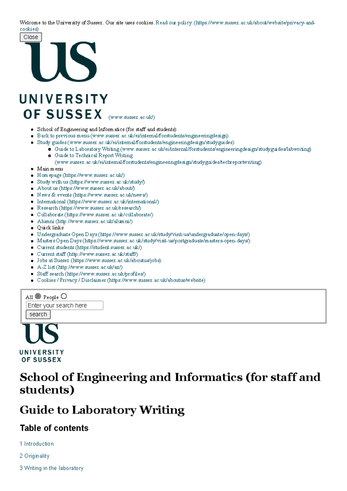 Guide to Laboratory Writing Study guides ... School of Engineering and ...