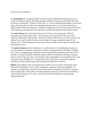 Perspectives in Liberal Arts 3-2 Project Draft - Perspectives in ...
