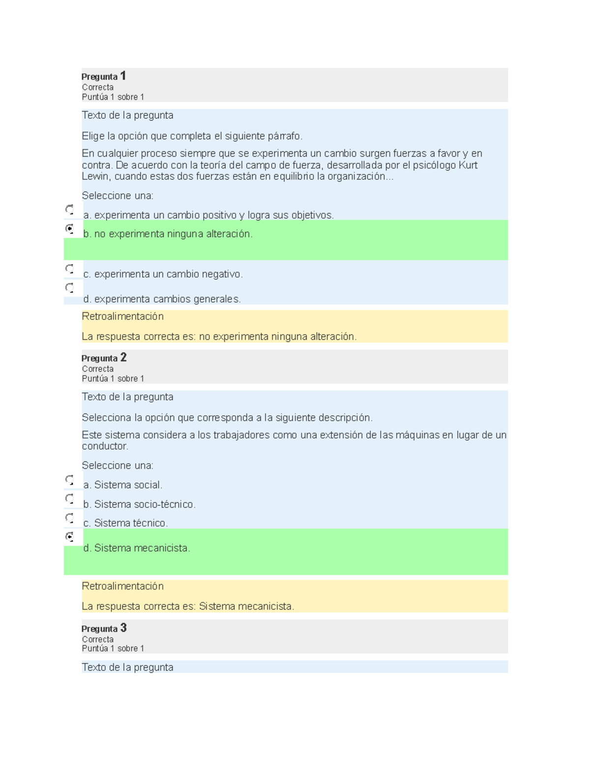 EA5 Â¿socio o tecnico - Respuesta examen. - Pregunta 1 Correcta Puntúa 1 sobre 1 Texto de la ...