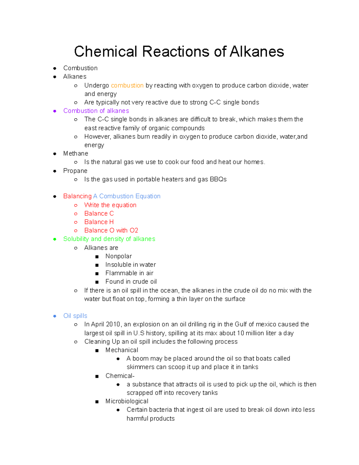 Chemical Reactions of Alkanes - Propane Is the gas used in portable ...