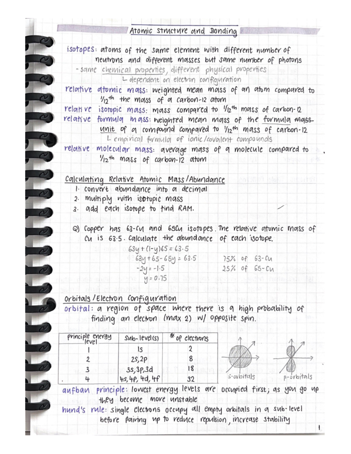 Atomic Structure and Bonding - convert abundance into a decimal 2 ...