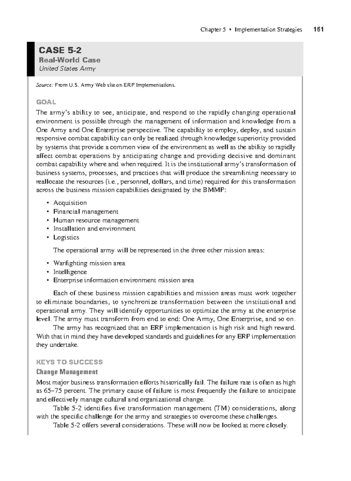 Case - basic analytics - CASE 5- Real-World Case United States Army ...