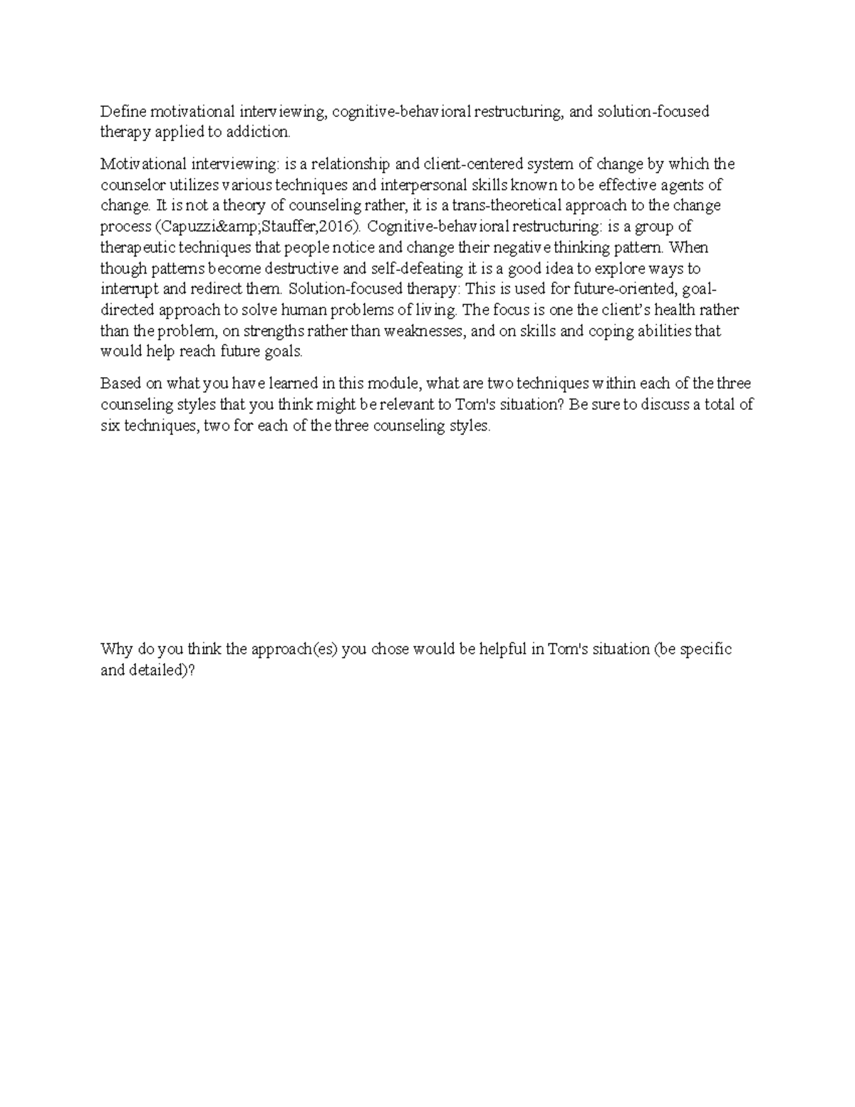 Define motivational interviewing - Motivational interviewing: is a ...