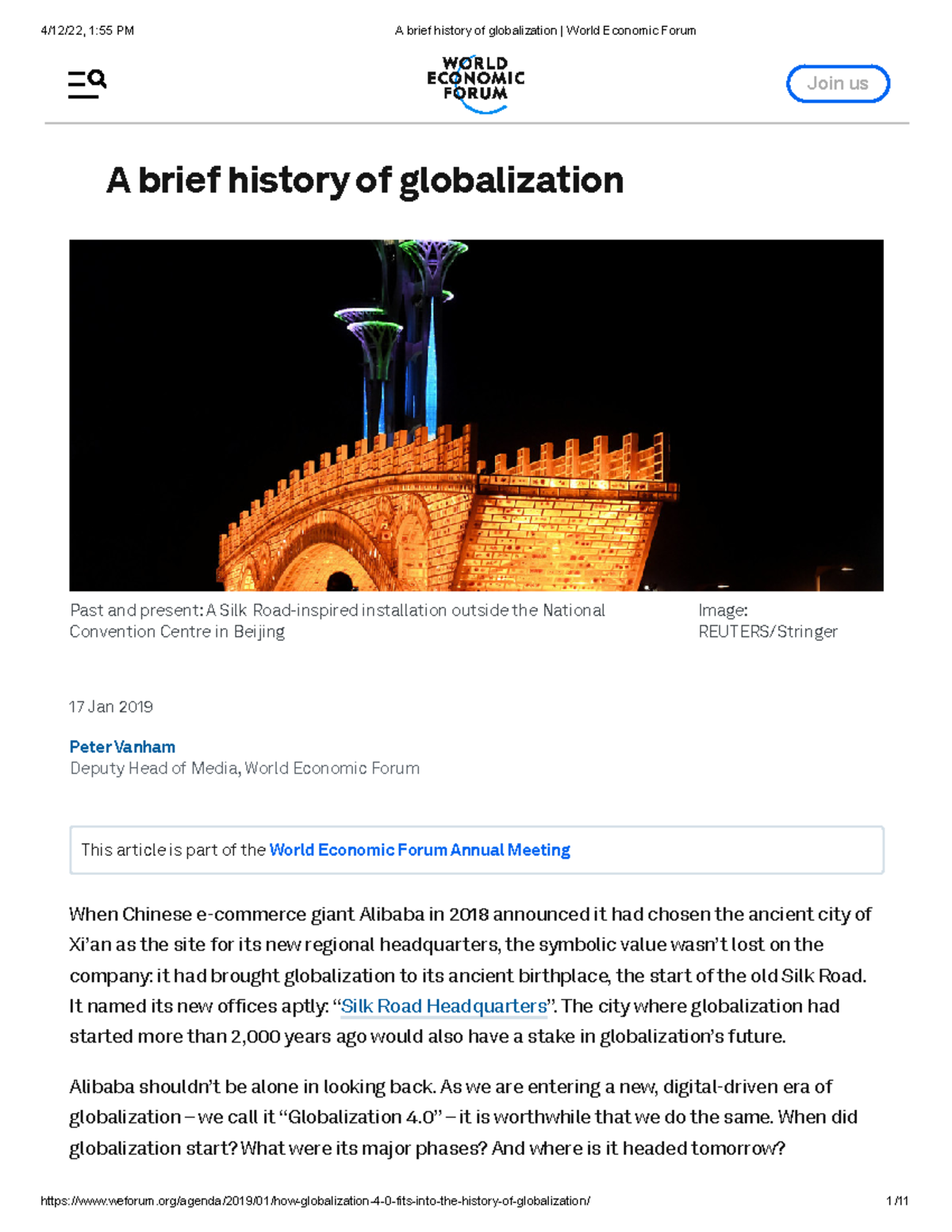 History of Globalization (Contemporary World) - Western Mindanao State ...