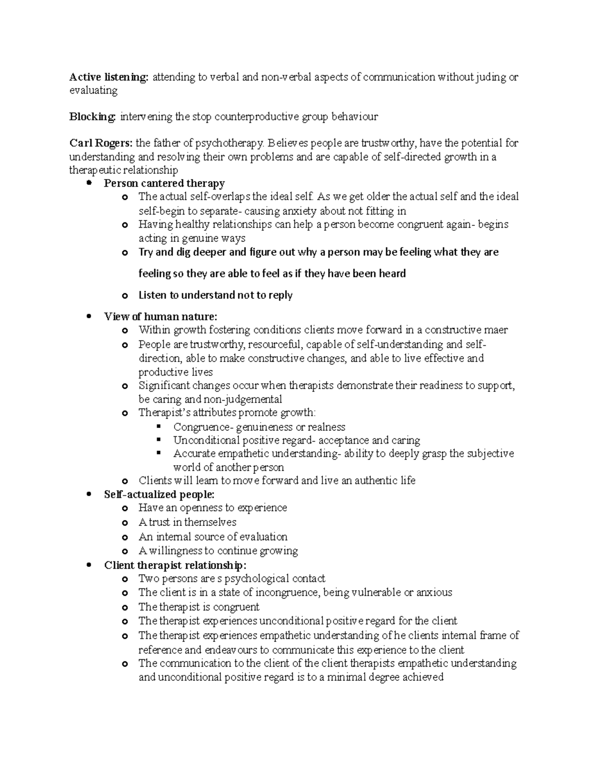 NURS 321 glossary - Nurs 321 midterm 1 - Active listening: attending to ...