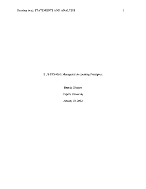 BUS-FP4061 Gleason Brenda Assessment 1-1 - BUS-FPX4061: Managerial ...