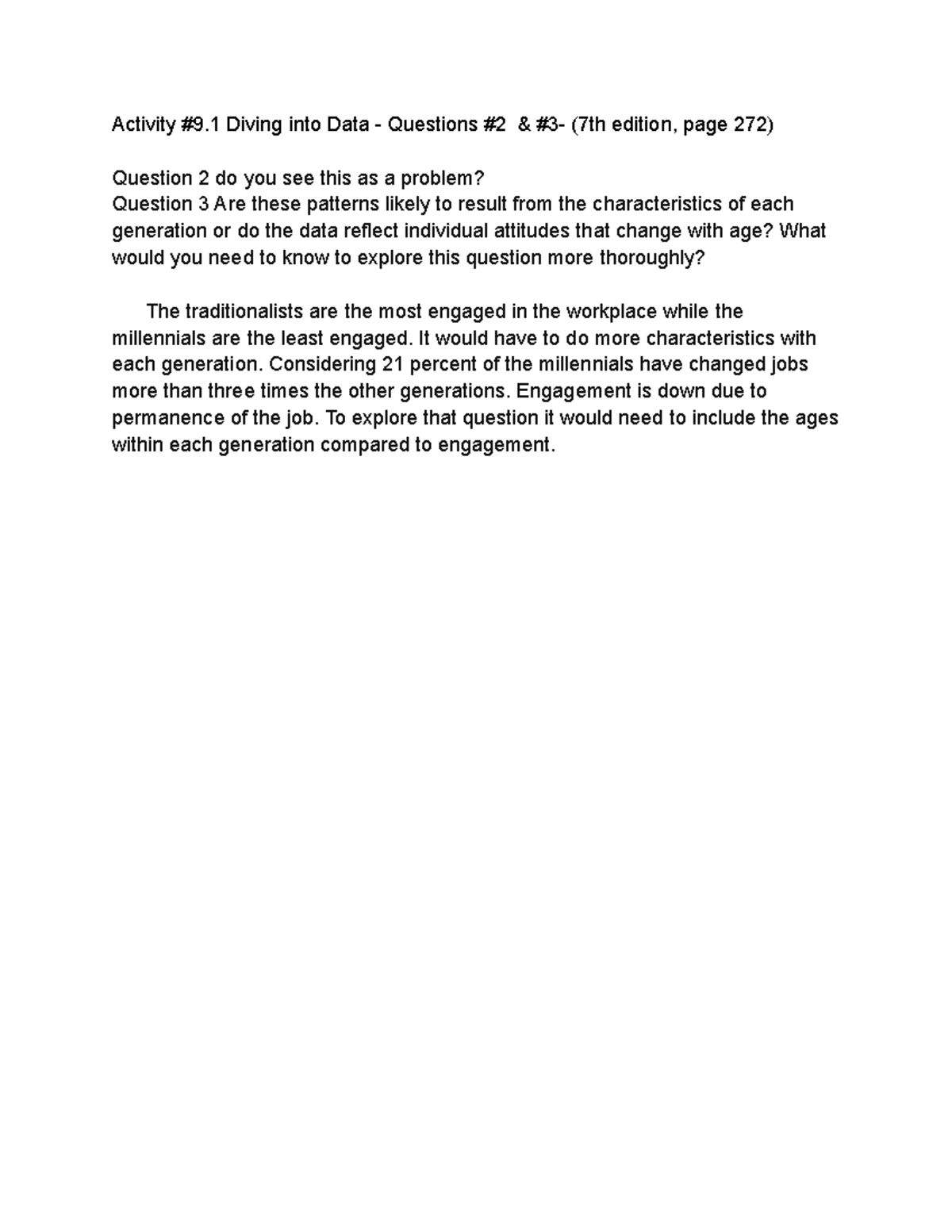 Activity #9 - acitivity 9 - Activity #9 Diving into Data - Questions #2 ...