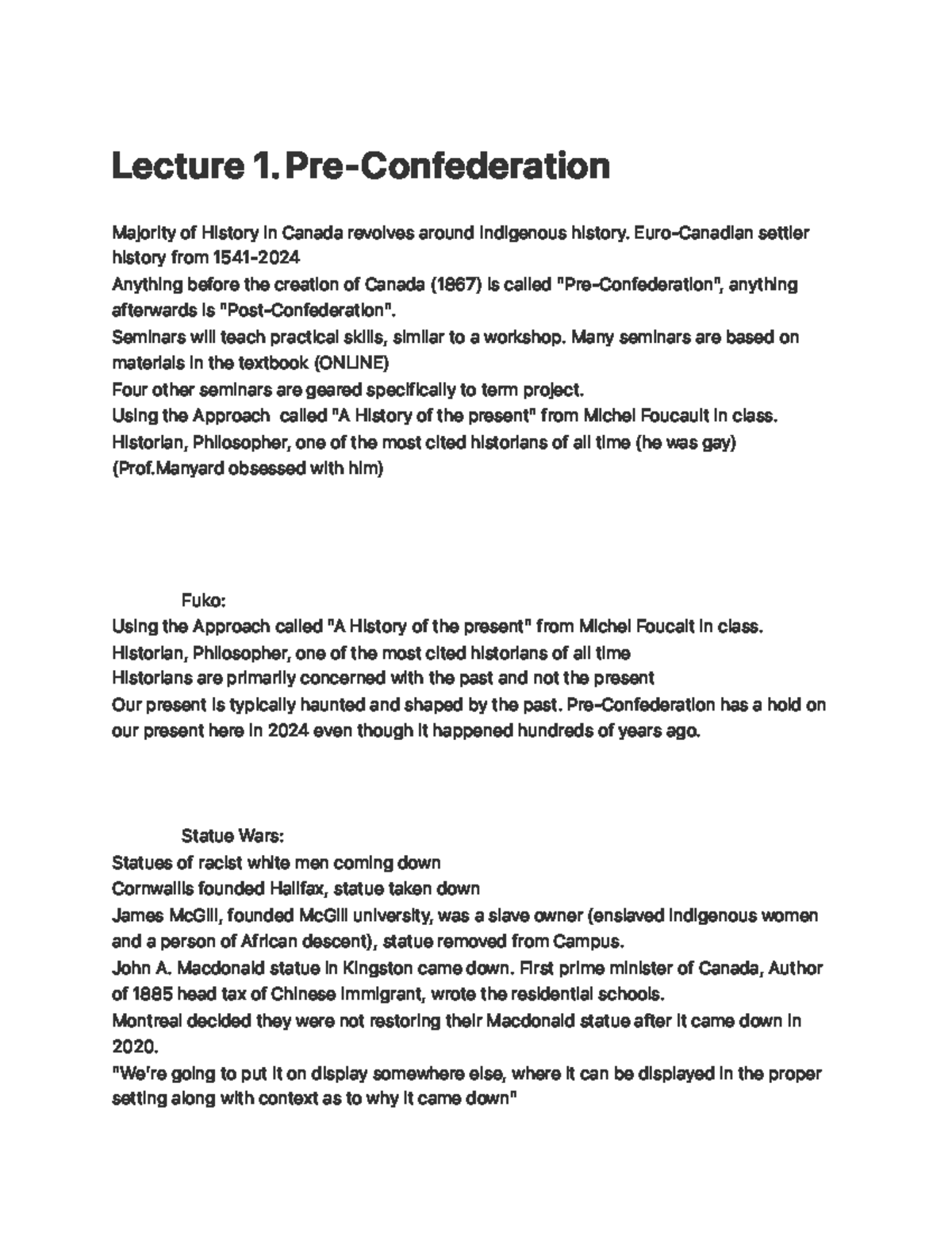 Lecture 1. Pre-Confederation Canada - Lecture 1. Pre-Confederation ...