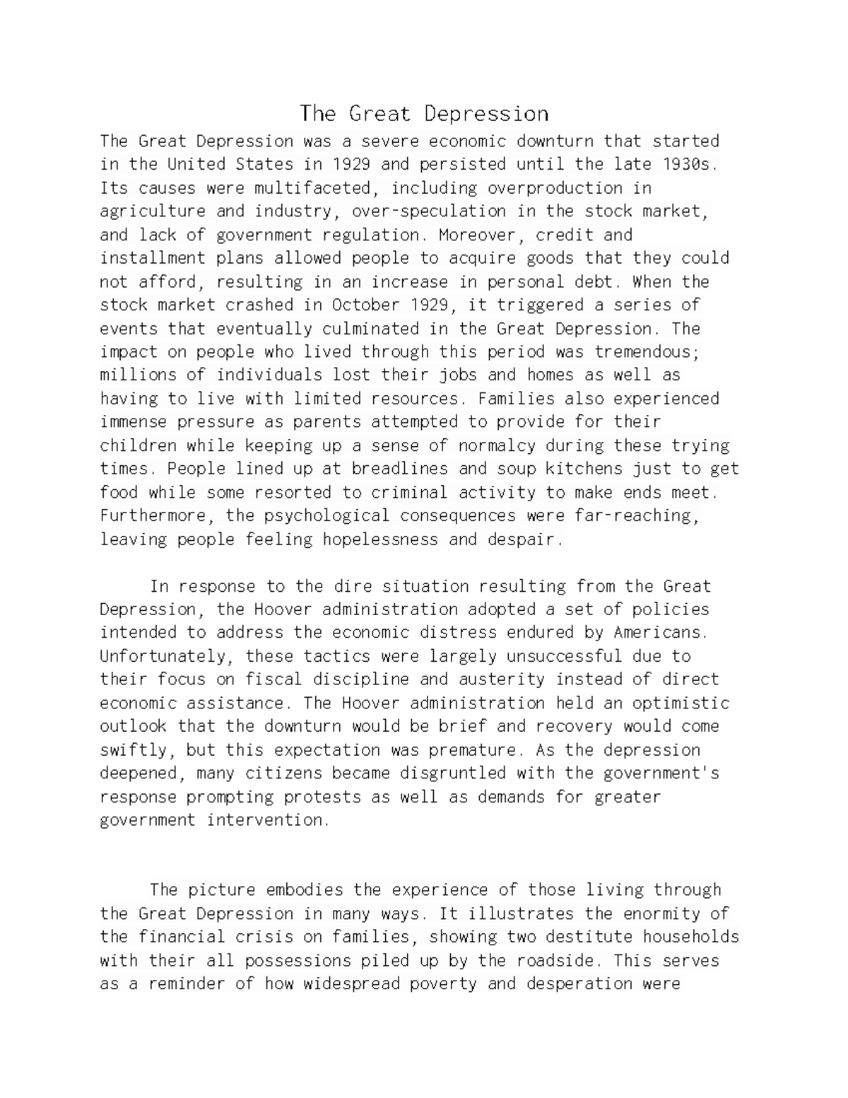 Annotated-The%20Great%20Depression - The Great Depression The Great ...