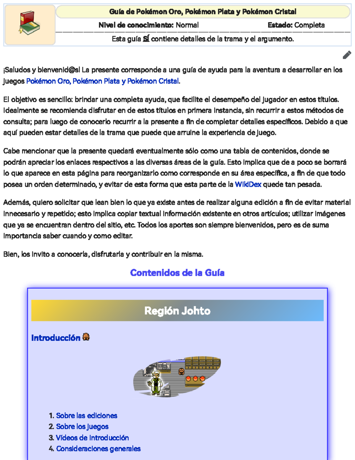 Guía de Pokémon Oro, Pokémon Plata y Pokémon Cristal - Wiki Dex - Guía ...
