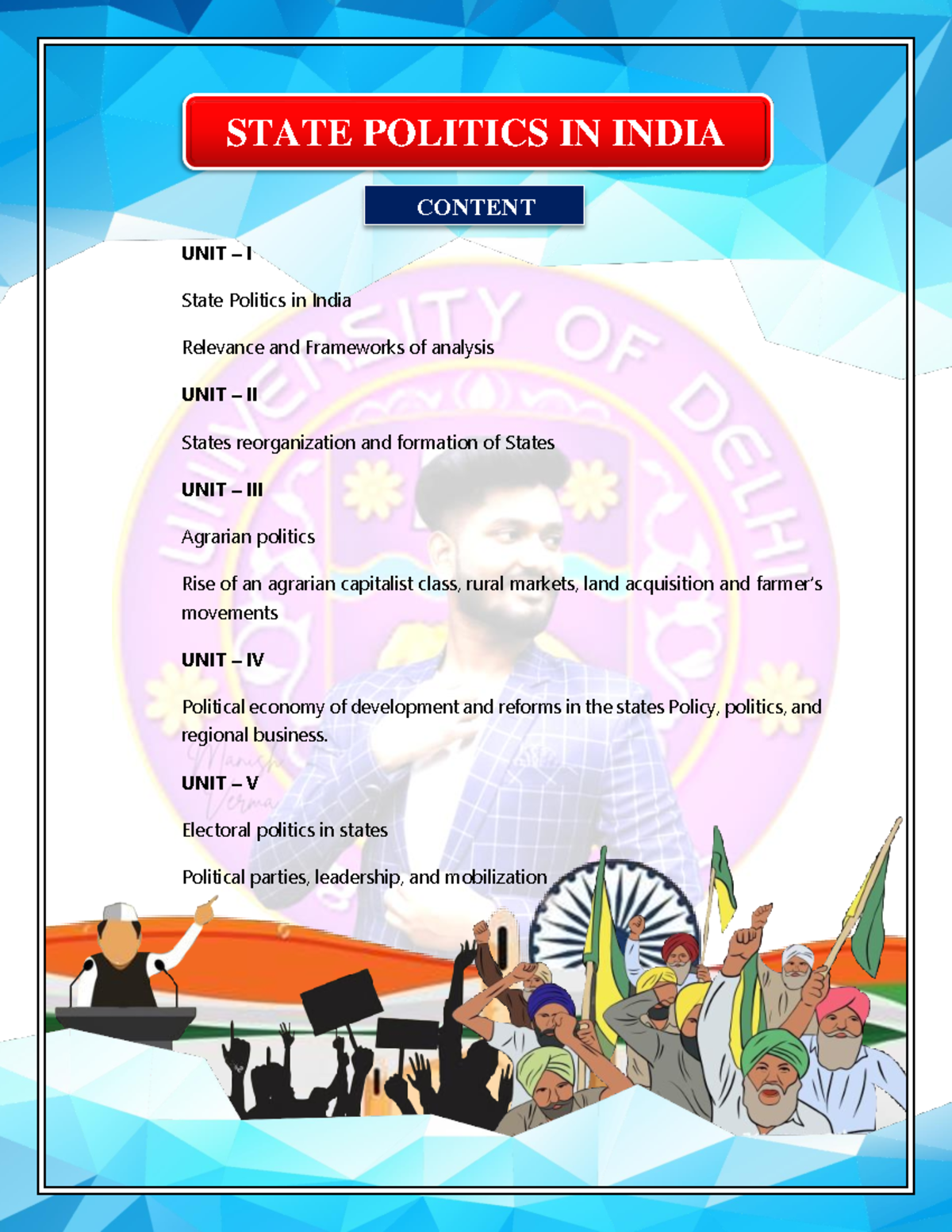 State poltics in India (English) paid notes by mv sir - STATE POLITICS ...