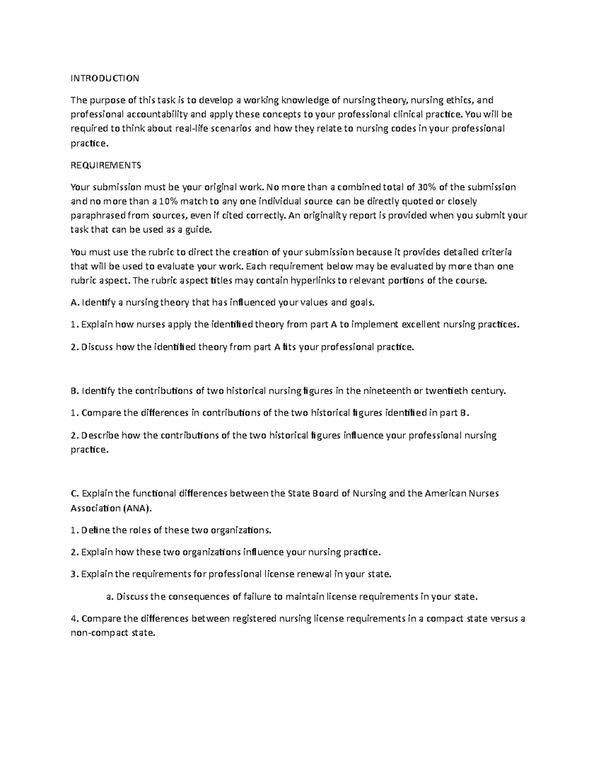 C304 Task 1-Directions - INTRODUCTION The purpose of this task is to ...