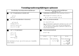 Omtrek en oppervlakte van vlakke figuren - a) Formules van de omtrek ...