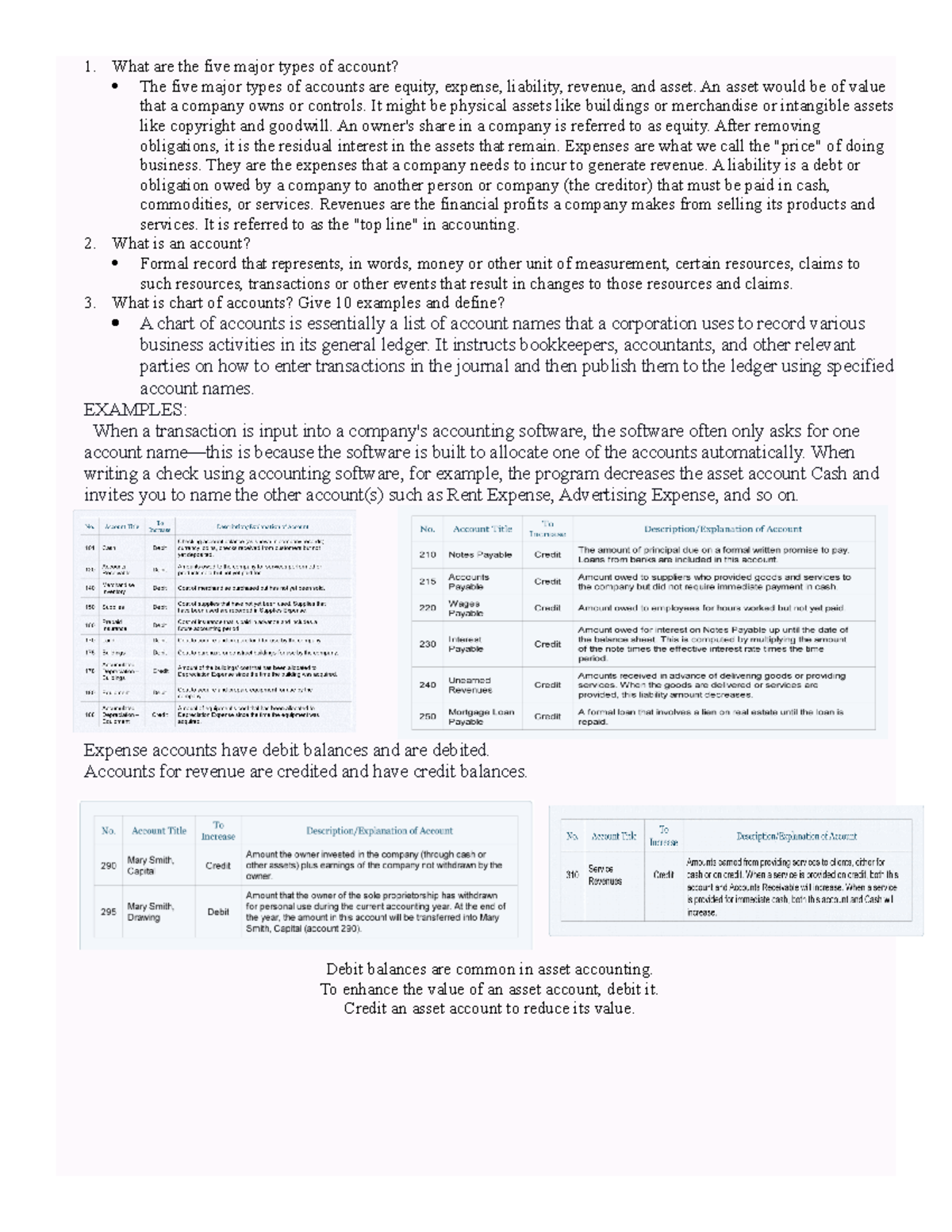Whatisaccounting - Grade 11 - What are the five major types of account ...