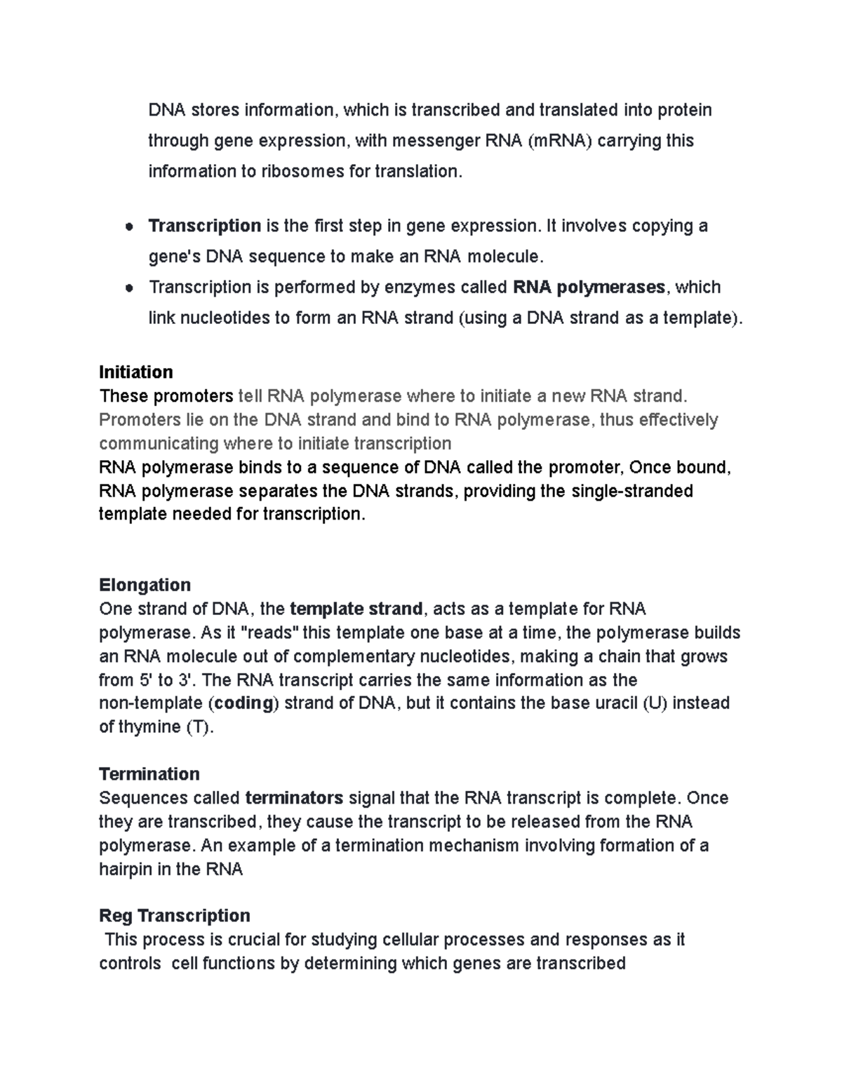 Scmolbio - DNA stores information, which is transcribed and translated ...