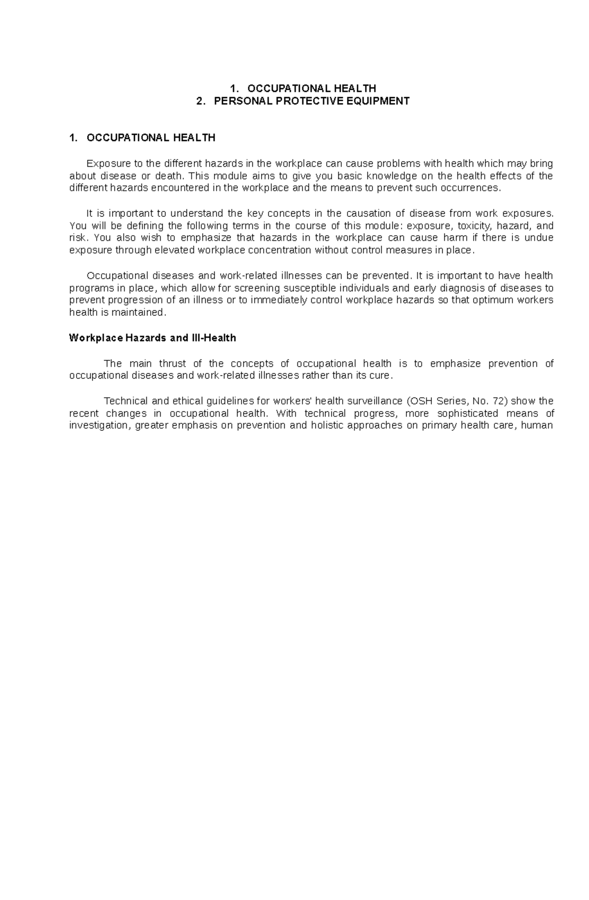 BOSH Mo5 - This will be helpful to students who have taken this course ...