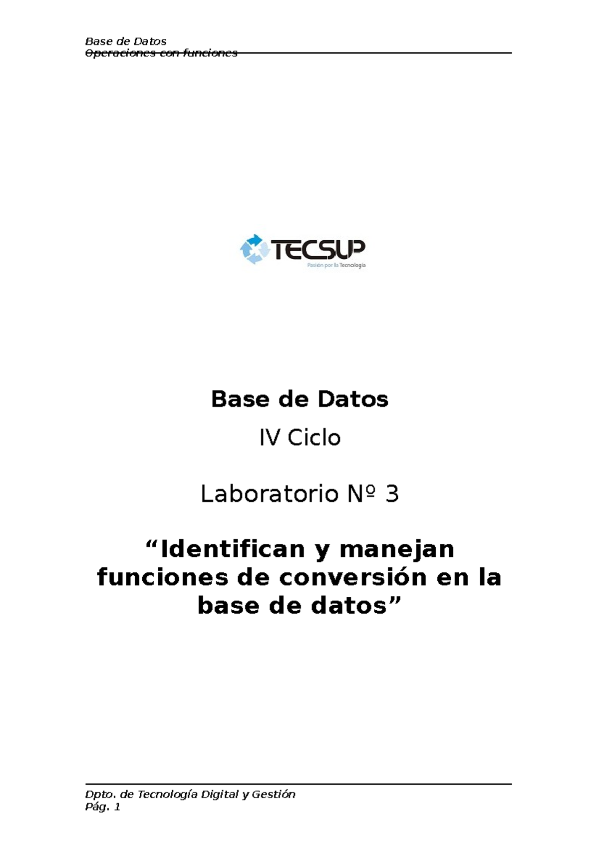 GLAB S03 tp 2023 02 - Operaciones con funciones Base de Datos IV Ciclo ...