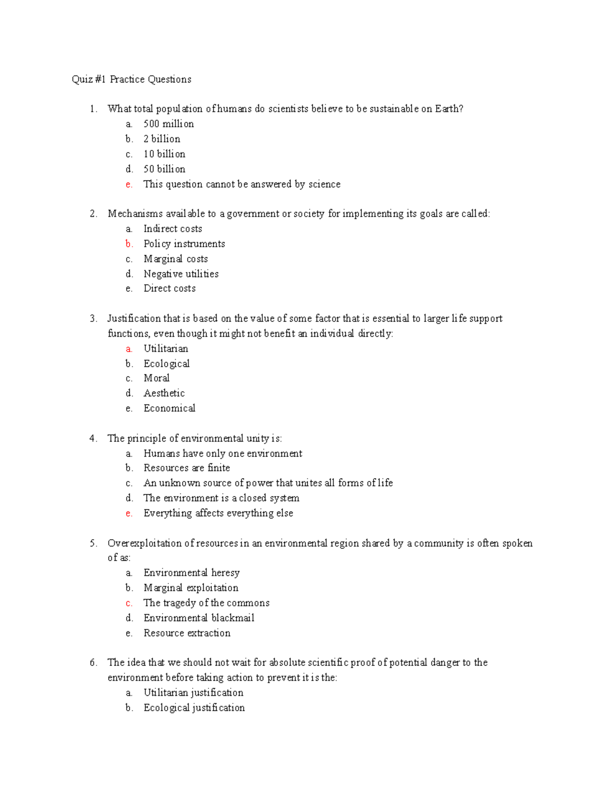 Quiz #1 Practice Questions - Quiz #1 Practice Questions What total ...